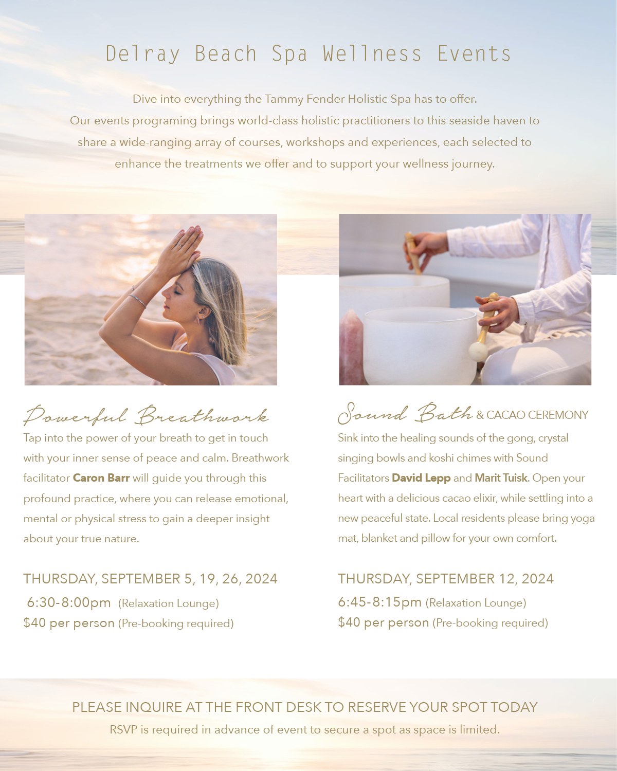 Delray Beach Spa Wellness Events - Tammy Fender